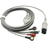 China Compatible Mindray Ecg Trunk Cable 6 Pin 3 Or 5 Leads Pm8000 Pm9000 for sale