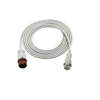 China Compatible Medical Adapter Invasive Bp Cable 3m Compatibility With Mindray Tpu for sale