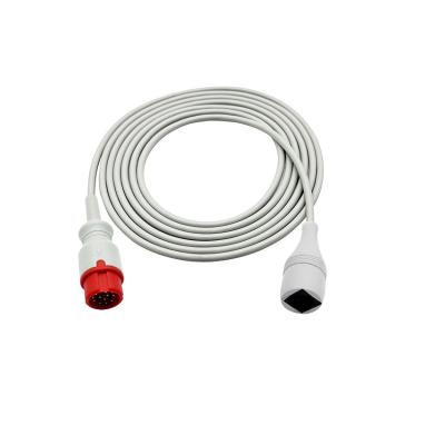 China 12 Pin 3m Tpu Invasive Blood Pressure Cable Compatible For Ph for sale