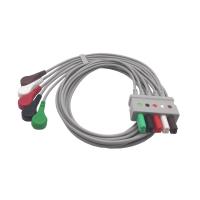 China Mindray / Edan / Goldway Ecg Trunk Cable With Lead Wires 12 Pin Snap 12 Months Warranty for sale