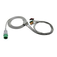 China Comen 12pin Compatible Direct Connect ECG Cable With Lead Wires for sale
