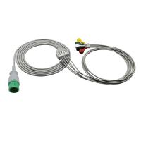 China Comen 12pin Compatible Direct Connect ECG Cable With Lead Wires for sale