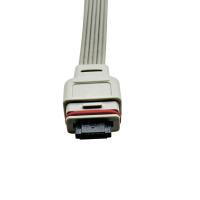 China Nihon Kohden Holter ECG Cable 10lead For  Recorder RAC-2512  1m TPU Jacket for sale
