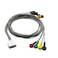 China Biocare ECG Holter Cable For 12 Lead Snap Connector IE10 1.1cm for sale