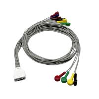 China Biocare ECG Holter Cable For 12 Lead Snap Connector IE10 1.1cm for sale