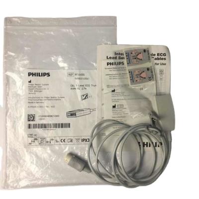 China Original 12pin ECG Trunk Cable 5 Lead 989803145061 M1668A 2.4m for sale