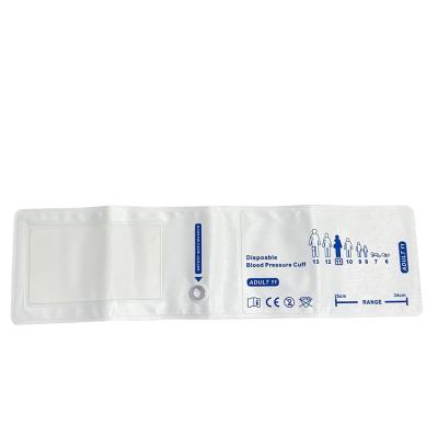 China Adult 11 Disposable Nibp Cuff Compatible Welch Allyn 25-34cm Single Or Double Tube for sale