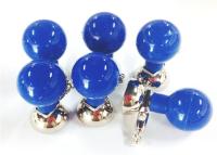 China Blue Ecg Bulb Electrodes  24mm 32mm Bulb Diameter Suction Cup Electrodes for sale