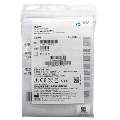 China Original Mindray 2pin Reusable Skin Surface Temperature Probe MR403B MR404B for sale