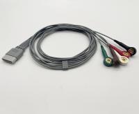 China Biolight Direct-Connect Holter ECG Cable For 3 or 5 Lead Snap Connector for sale
