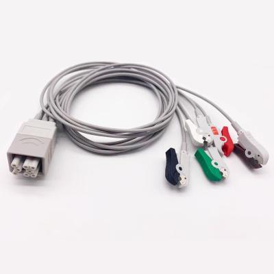 China Multi-link ECG Holter Cable 5 Lead Clip 1.1m For GE SEER 1 Year Warranty for sale
