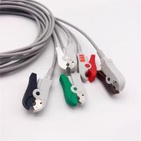 China Multi-link ECG Holter Cable 5 Lead Clip 1.1m For GE SEER 1 Year Warranty for sale