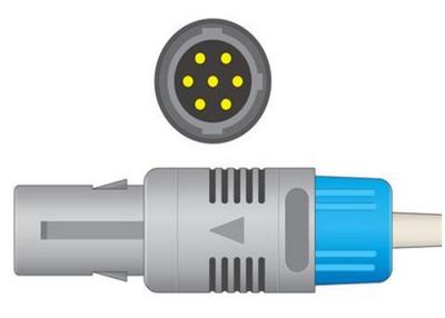 China Compatible Bionet 7pin  spo2 adaptor cable / extension cable for patient monitor for sale