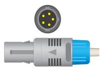 China Compatilbe goldway UT4000a spo2 adapter cable / extension cable with 5pin one notch CE And ISO approved for sale