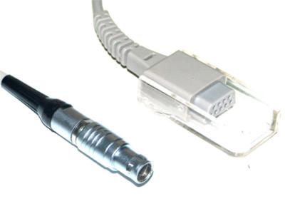 China Nonin 8604 Compatible Spo2 Adapter Cable Metal 6 Pin 4.0mm Cable Diameter for sale