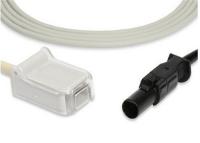 China Black 7 Pin Datex Ohmeda Pulse Oximeter Cable 2.4m Length 0.3lb Weight for sale