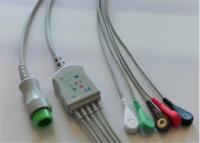 China 5 Lead Mindray Ecg Cable , Round 12 Pins Adult Ecg Cables And Leadwires for sale