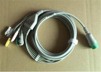 China 5 Lead Mindray Ecg Cable , Round 12 Pins Adult Ecg Cables And Leadwires for sale