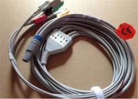 China Petas 4 Lead ECG Patient Cable With 6 Pin Grabber / Pinch 0.7lb Weight for sale