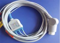 China HP / HP 3 Lead Patient Cable For Ecg Machine 12 Pin Connector 3.6m TPU for sale