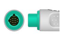 China Spacelabs 5 Lead ecg cable with snap end Adult/Pediatric 17 Pin Connector 3.6m for sale