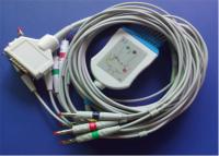 China Fukuda Denshi One Piece ECG Cable , Durable DB 15 Pin Connector Ecg Cable for sale