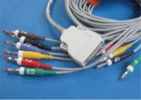 China Mortara Eli ECG / EKG Cable 15 PIN Pinch / Grabber 5.0mm Diameter for sale