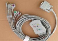 China Goldway / Nihon Kohden Ecg Cable , 5.0mm Dia Mindray Ecg Cable Db 15 Pin for sale