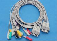 China Hellige / GE MAC500 Ekg Wires , Ekg Medical Cables With Banana 4.0mm / Clip for sale