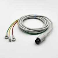 China Original Nihon Kohden 6pin One Piece ECG Patient Cable BJ-753P 3lead 3.6m for sale