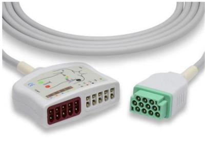 China 10 Lead EKG Cable For Solar Series GE Medical Responder 2000 2.4m Length for sale
