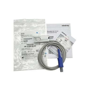 China Mindray 512FLL Reusable SpO2 Sensor 6Pin Adult Finger Clip 040-001403-00 for sale