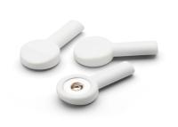 China 4mm ECG EKG Leads Electrode Snaps , Ekg Adapters Converter White Color for sale