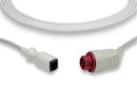 China GE Datex Ohmeda  Ibp Cable 10 Pin Connector Grey HP Ibp Cable 3M for sale