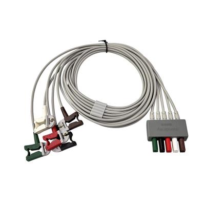 China Original Mindray ECG Leadwires EL6503A 0010-30-42729 5 Lead TPU Jacket for sale