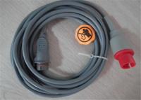 China AAMI Mindray / Spacelabs Ibp Cable , 6 Pin Connector Blood Pressure Cable for sale