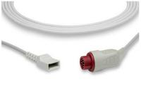 China 12 Pin Invasive Blood Pressure Cable TPU Cable Material 4.0mm Diameter for sale