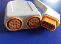 China Drager Dual Blood Pressure Transducer Cable , 16 Pin IBP Transducer Cable for sale