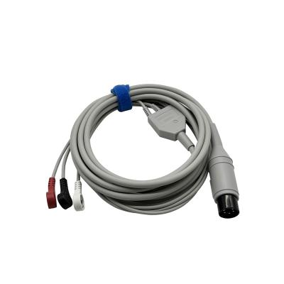 China Original Mindray 6pin 3-lead One-piece ECG Patient Cable 3.6M EA6131B for sale