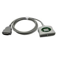 China GE Marquette MAC EKG Trunk Cable 12leads  2104723-001 22341809 AHA IEC 2.4M DB15 Connector for sale