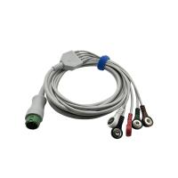 China Mindray 12pin Connector 5 Lead ECG Cable TPU Jacket EA6251B 040-000961-00 for sale