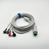 China Mindray 12pin Connector 5 Lead ECG Cable TPU Jacket EA6251B 040-000961-00 for sale