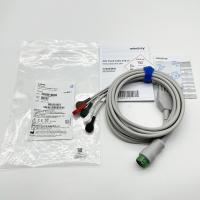 China Mindray 12pin Connector 5 Lead ECG Cable TPU Jacket EA6251B 040-000961-00 for sale