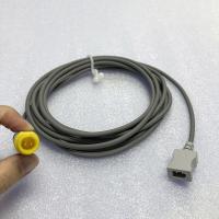 China Medical Temperature Sensor Extension Cables For Comen Round 2pin Yellow for sale