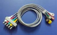 China 8 Pin HP 5 Lead Ecg Cable , M2406A / M1733a Ecg Trunk Cable 3.6m Length for sale