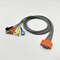 China ECG Holter Cable For Cardioline Walk400h 5 7or10 Lead Snap Connector 16pin for sale