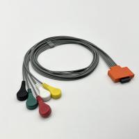 China ECG Holter Cable For Cardioline Walk400h 5 7or10 Lead Snap Connector 16pin for sale