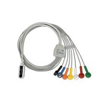 China 7 Lead Holter Cable For GE SEER 1000 Snap Connector 2104813-001 1.1m for sale