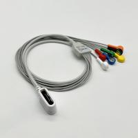 China 7 Lead Holter Cable For GE SEER 1000 Snap Connector 2104813-001 1.1m for sale