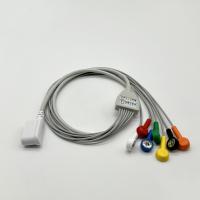 China 7 Lead Holter Cable For GE SEER 1000 Snap Connector 2104813-001 1.1m for sale